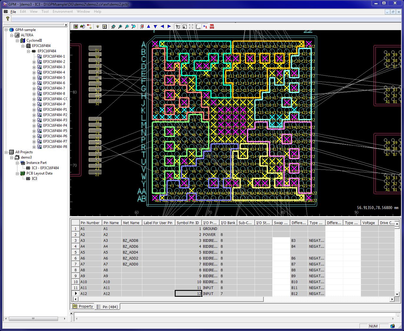 FPGA Pin Optimization - Graphical Pin Manager - Zuken EN